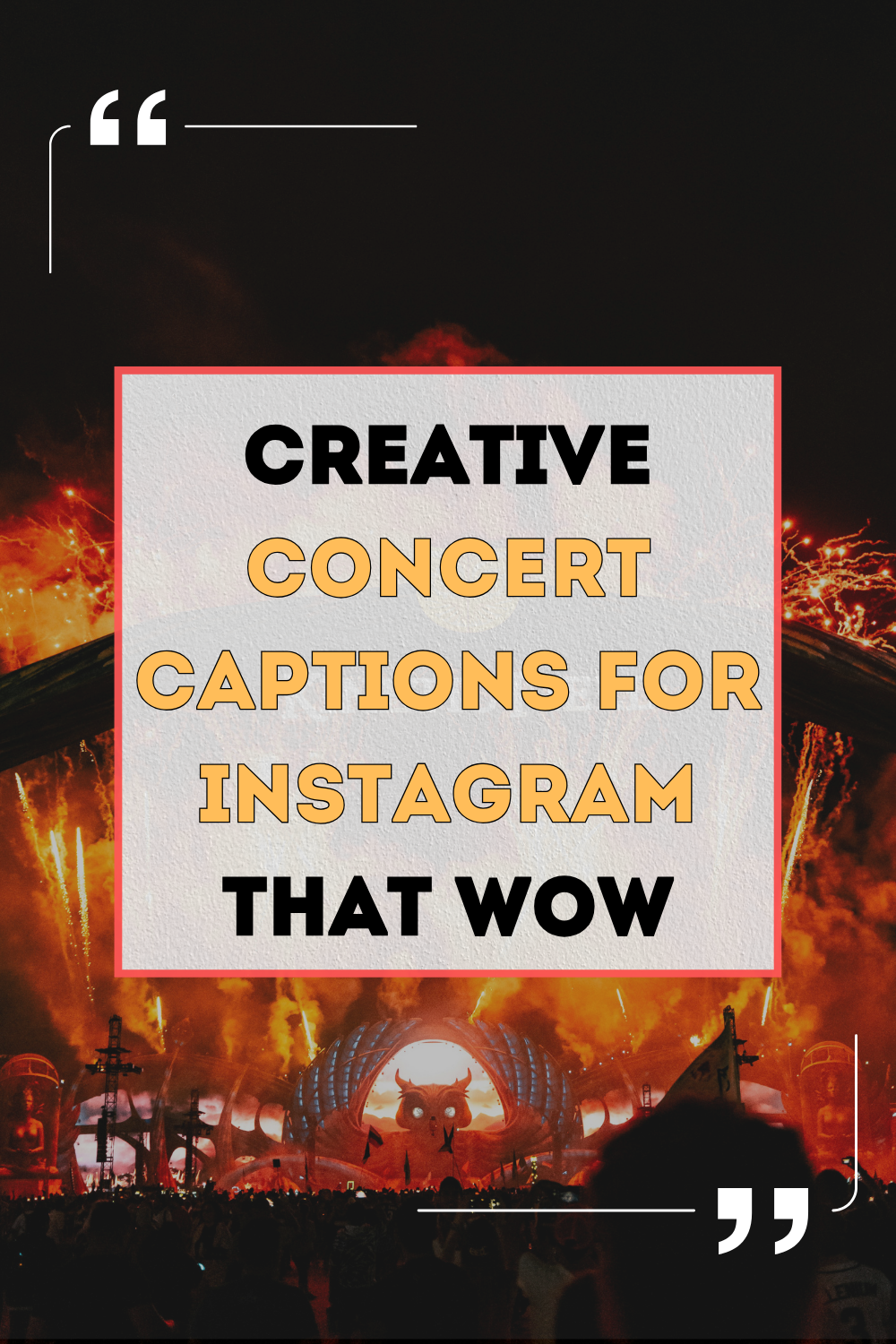 Epic Concert Captions for Instagram: Perfect Ideas for Posts Featuring ...