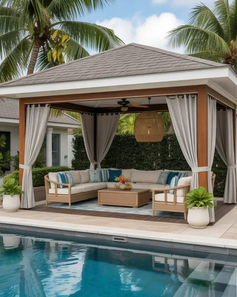 64 Outdoor Living Rooms 2025: Design Ideas with Fireplace, TV, Kitchen ...
