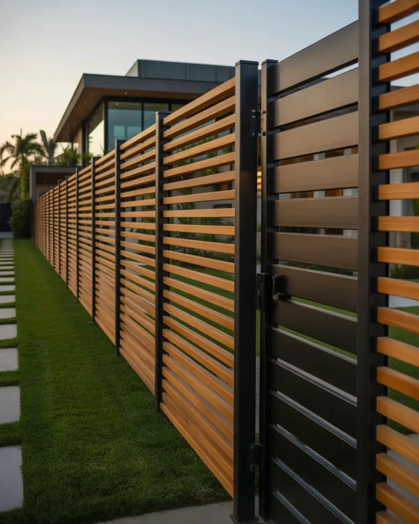 72 Original Home Fence Ideas for 2025 in the Front, for Privacy and in ...