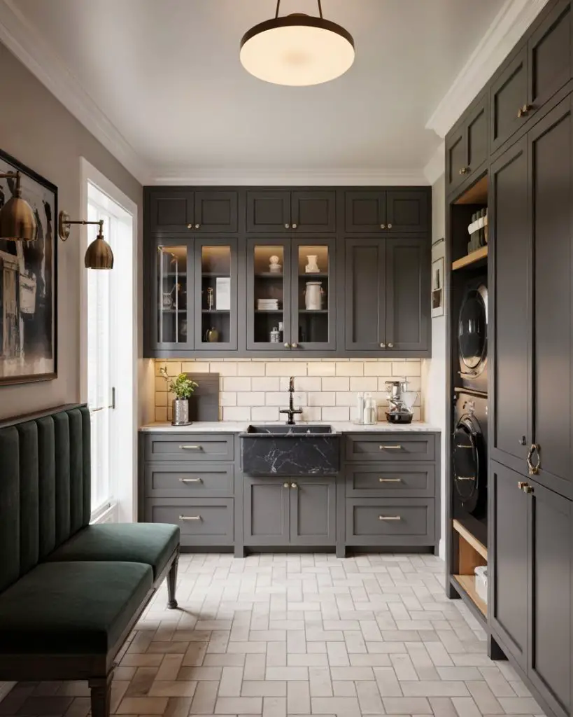 Mudroom Laundry Room 2025 Ideas: 75 Small Space Layouts, Utility Sink ...