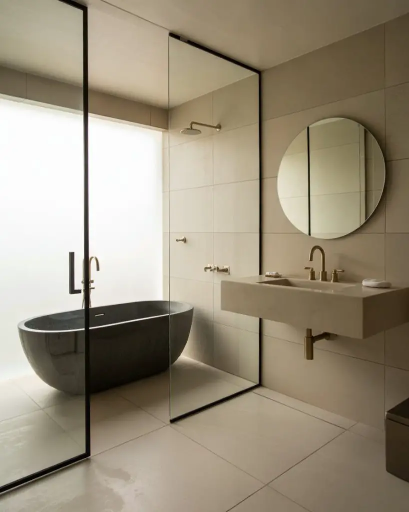 No Door Showers Walk In 2025: 56 Ideas Walk In Half Walls, Small Spaces ...