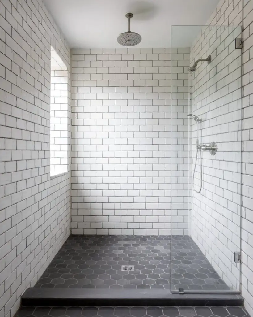 No Door Showers Walk In 2025: 56 Ideas Walk In Half Walls, Small Spaces ...