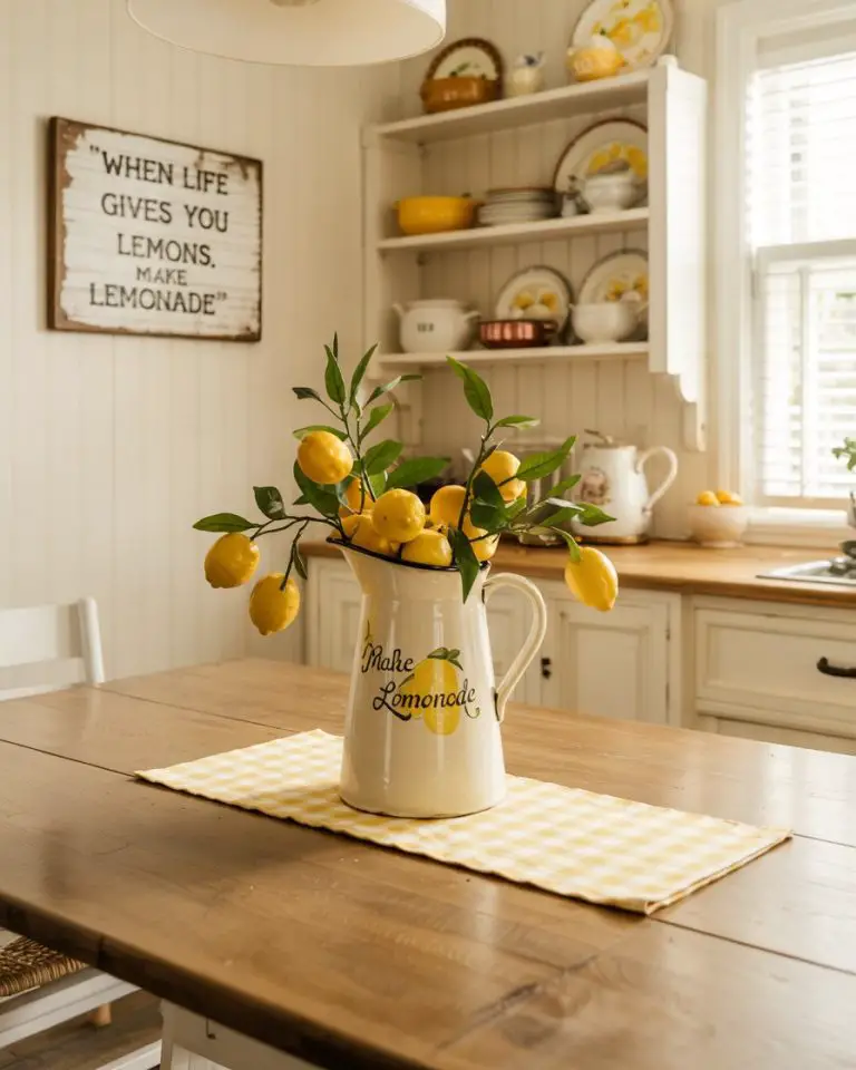 Lemon Kitchen Decor 73 Ideas: Modern, Farmhouse, Italian, and Vintage ...