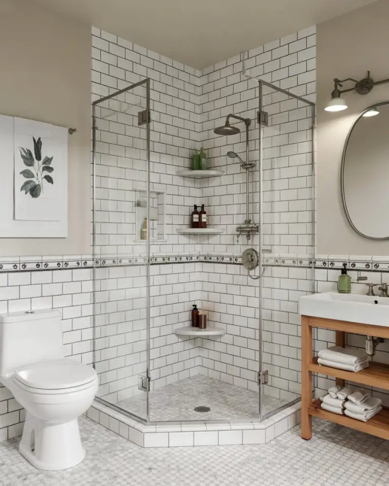 No Door Showers Walk In 2025: 56 Ideas Walk In Half Walls, Small Spaces ...