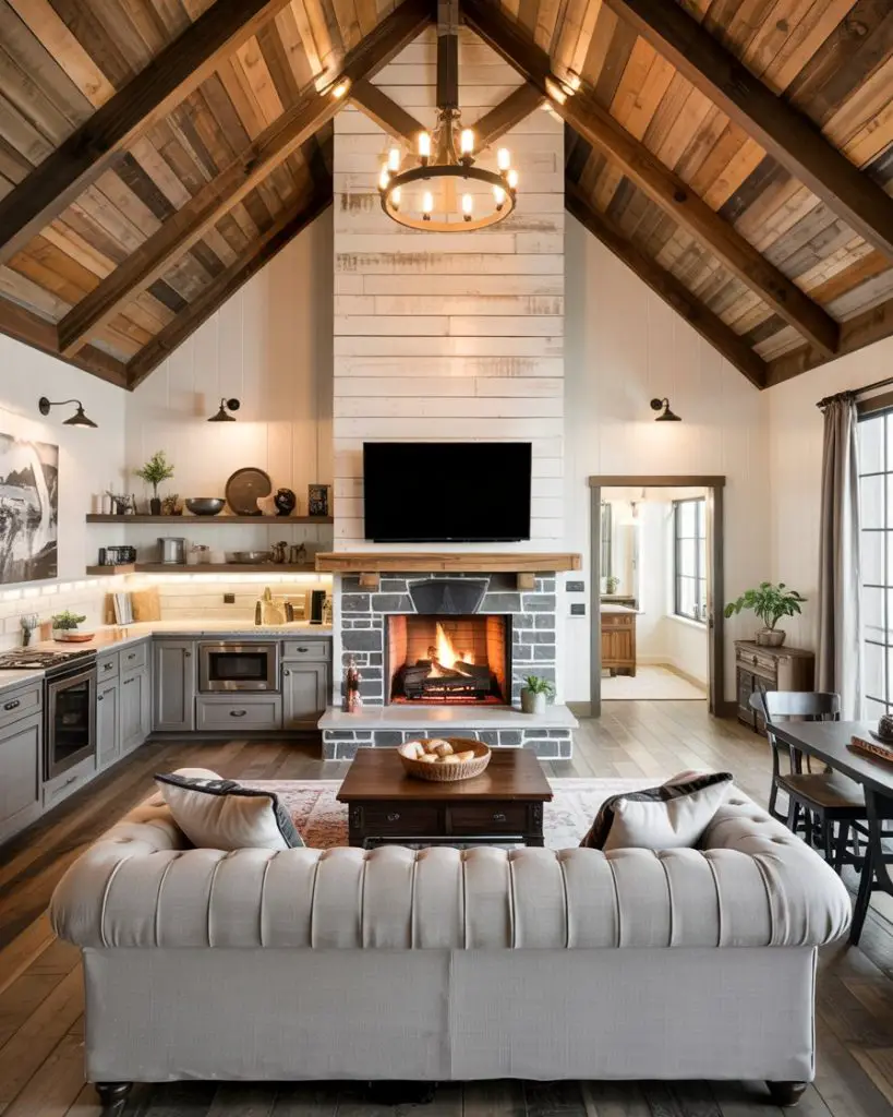63 Open Kitchen Living Rooms Ideas with Modern Layouts & Small ...