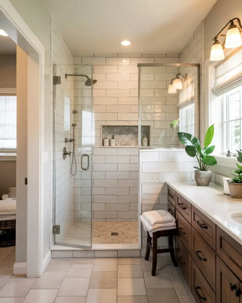 69 Walk In Shower Ideas 2025: Small Bathroom Layouts, Half Walls, No ...