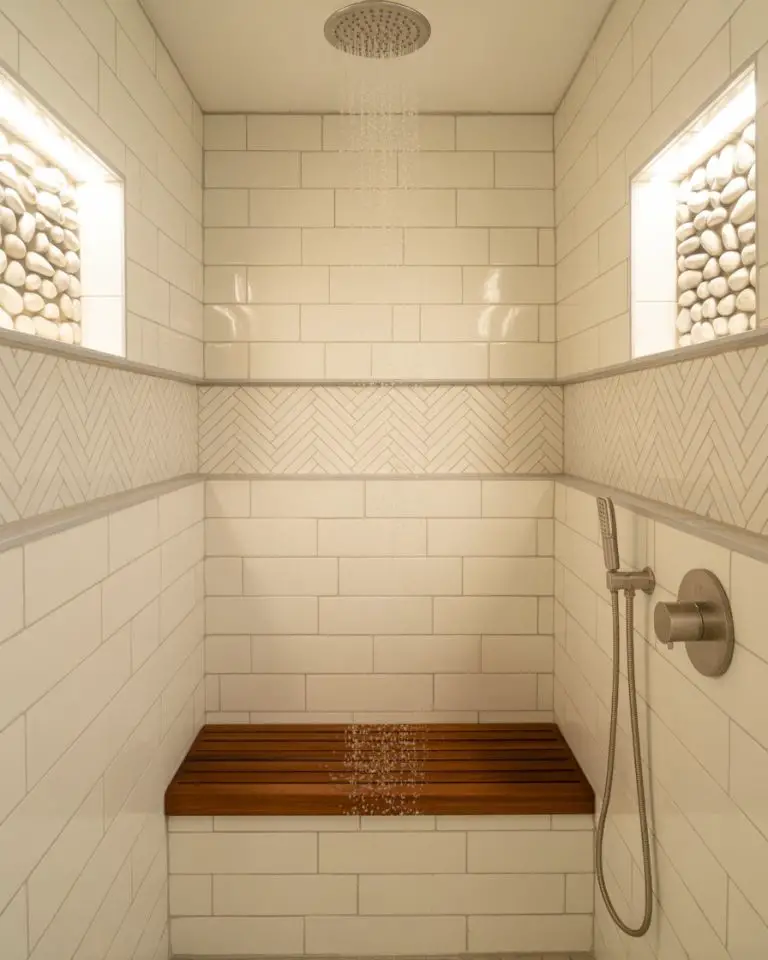 No Door Showers Walk In 2025: 56 Ideas Walk In Half Walls, Small Spaces ...