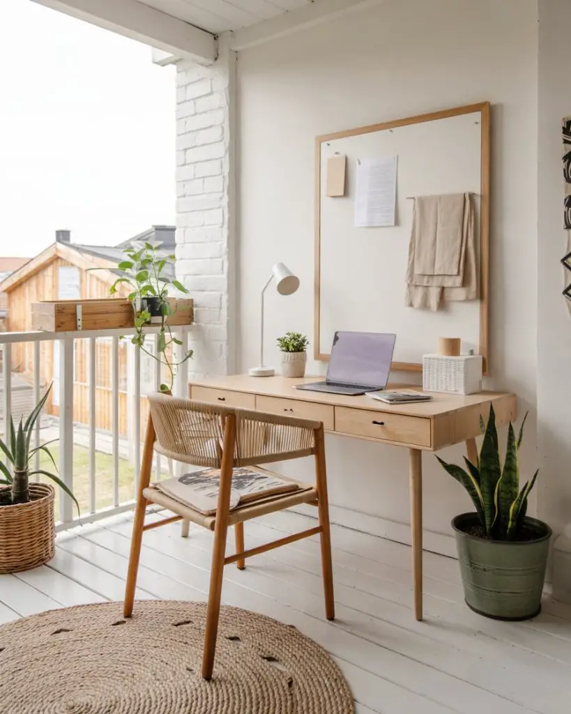 50 Balcony Workspace Ideas 2025 for Small Spaces | Enclosed, Open, Cozy ...