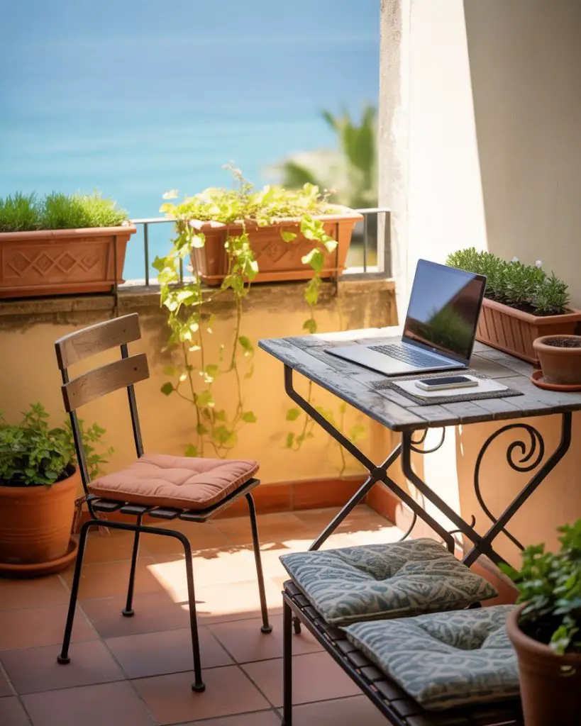 50 Balcony Workspace Ideas 2025 for Small Spaces | Enclosed, Open, Cozy ...