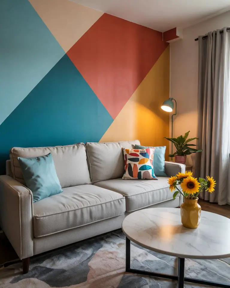 56 Living Room Accent Wall Ideas With Paint, Wallpaper, Color Designs
