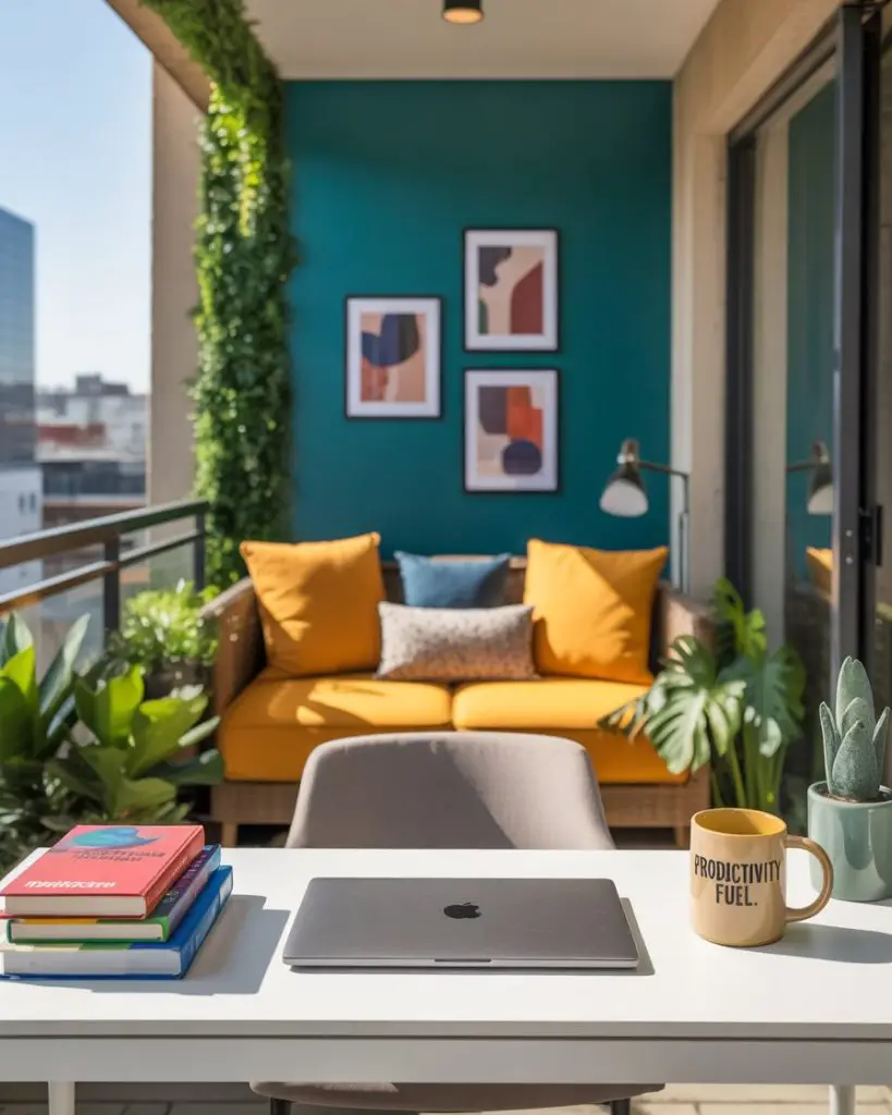 50 Balcony Workspace Ideas 2025 for Small Spaces | Enclosed, Open, Cozy ...