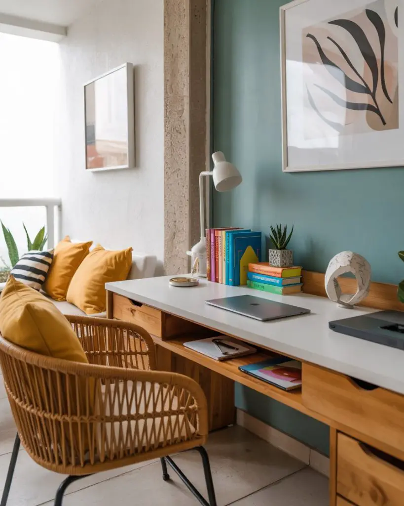 50 Balcony Workspace Ideas 2025 for Small Spaces | Enclosed, Open, Cozy ...