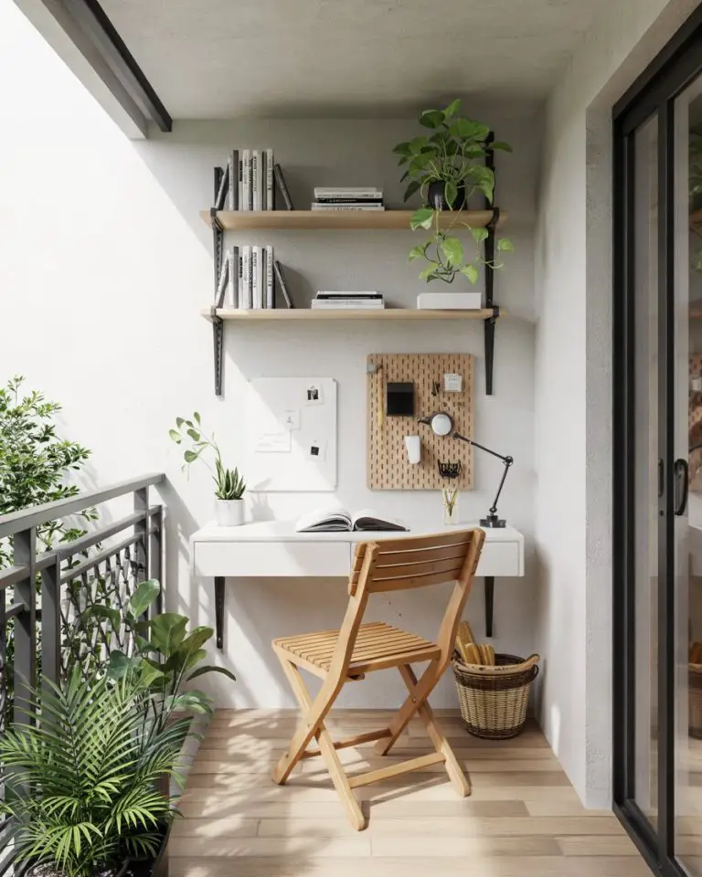 50 Balcony Workspace Ideas 2025 for Small Spaces | Enclosed, Open, Cozy ...
