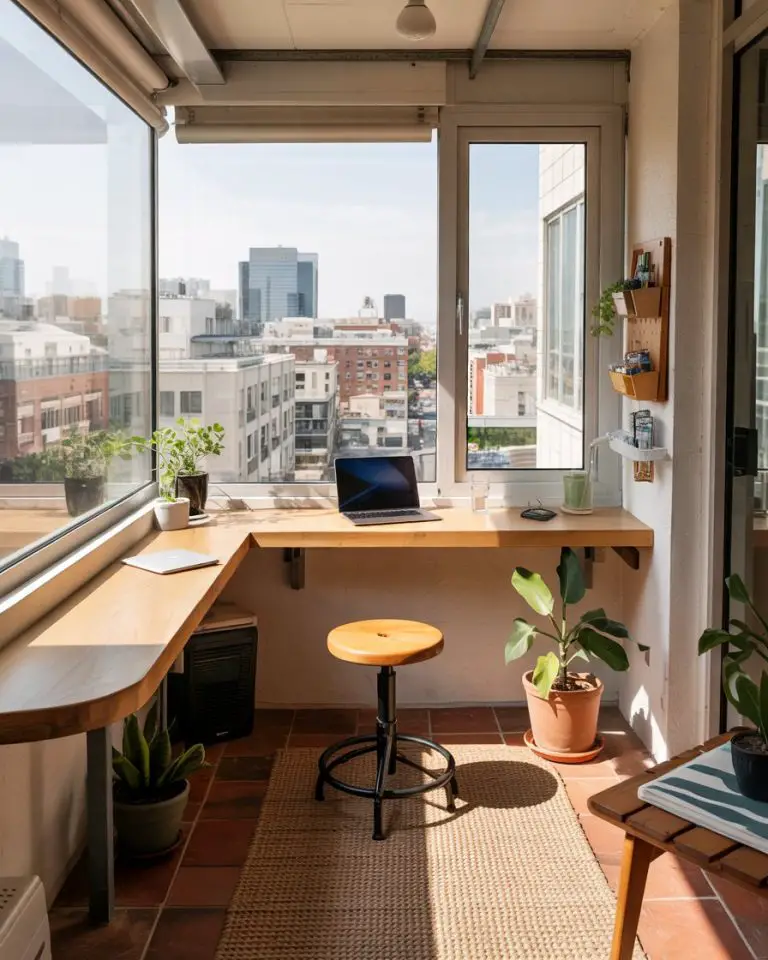 50 Balcony Workspace Ideas 2025 for Small Spaces | Enclosed, Open, Cozy ...
