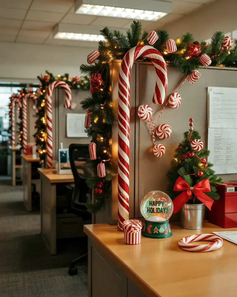 Office Christmas Decorations 2025: 52 Creative Ideas for Cubicles, Desk ...