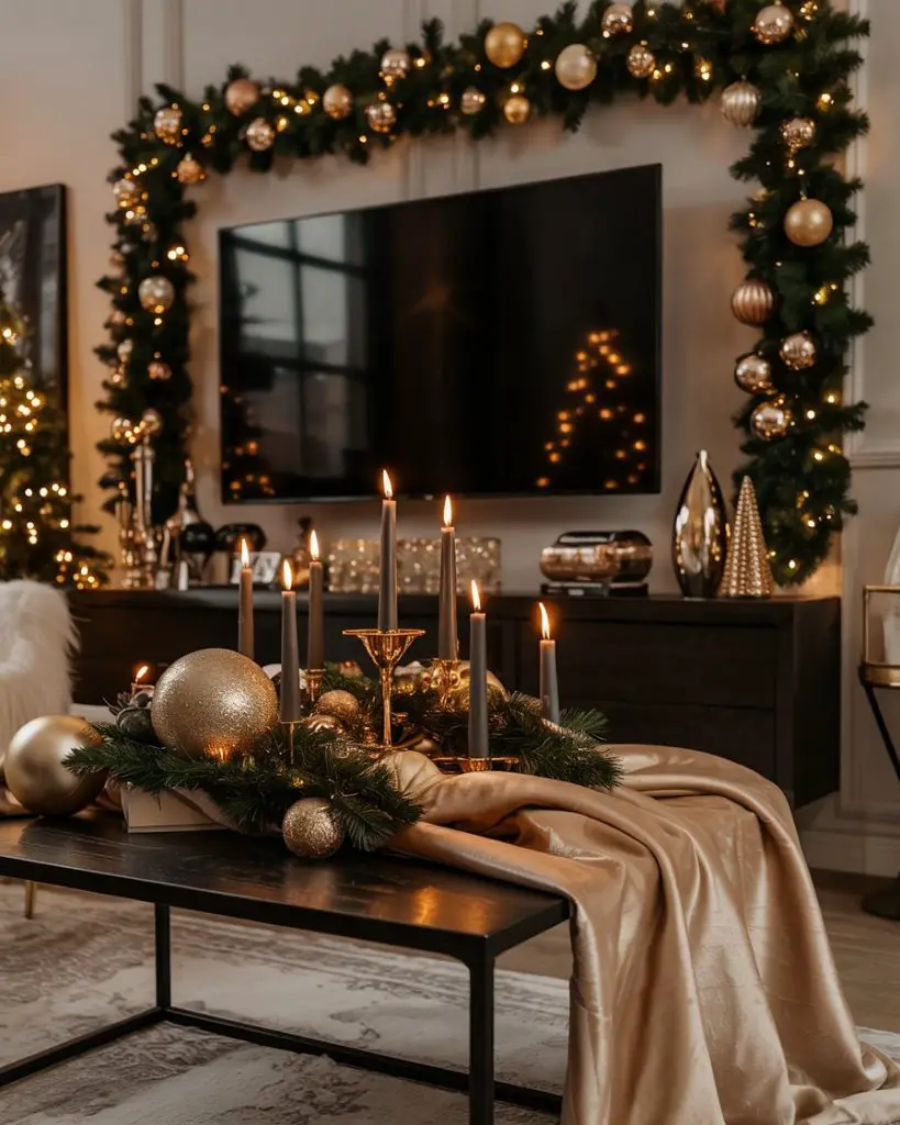Christmas Decor 51 Ideas for Living Room 2025 – Cozy, Farmhouse and ...