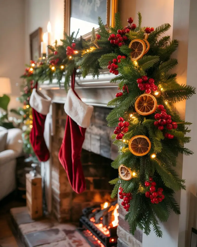 61 Garland Christmas Decor 2025 Ideas for Mantels, Staircases and More