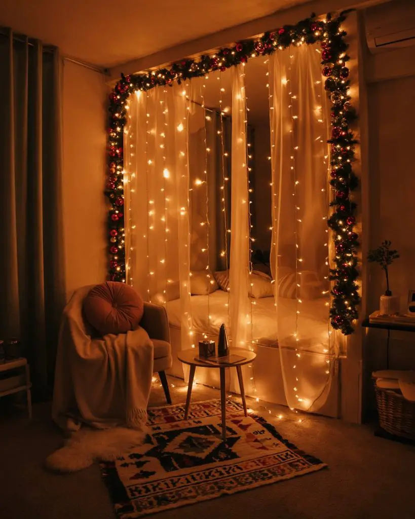 Apartment Christmas Decor 2025 42 Ideas for Tiny Studios, Balconies ...